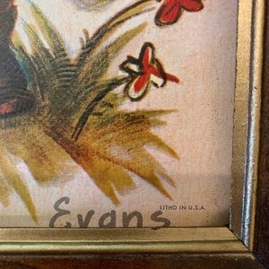 art by Evans | Wall Decor | Vintage Art By Evans Girl Kissing A Boy ...